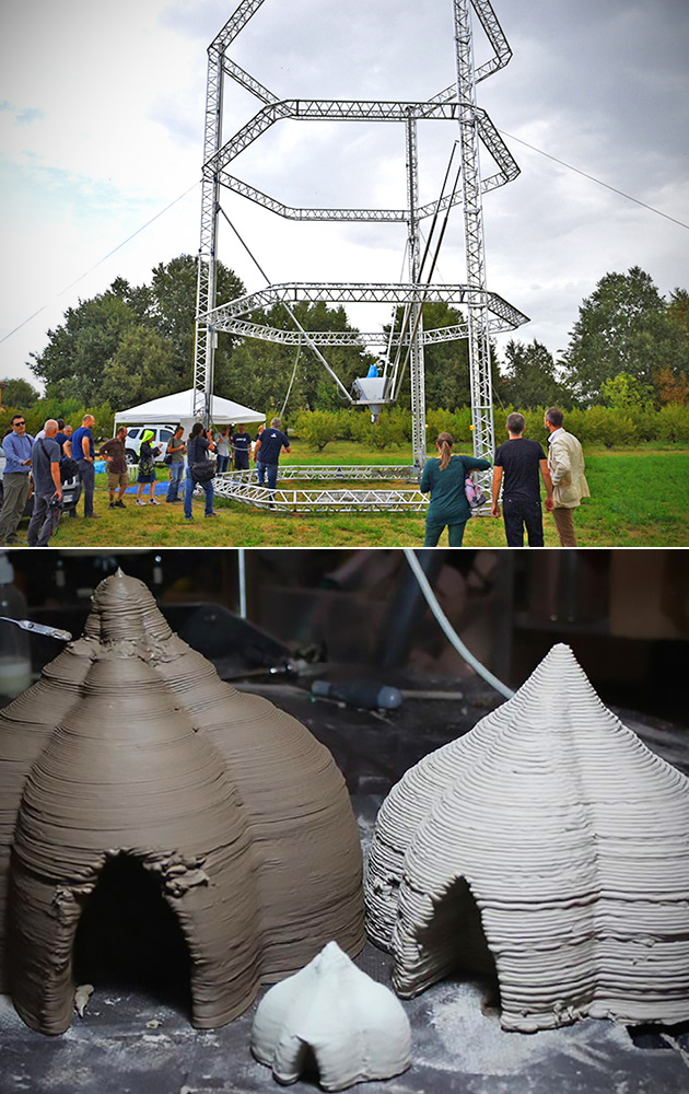 Largest Delta 3D Printer In The World Can Print Mud Houses For Near 