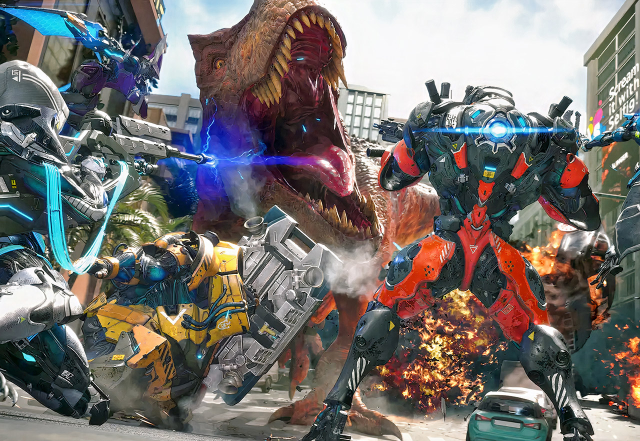 Capcom s Exoprimal Is A Dinosaur Based Multiplayer Game Set In 2043
