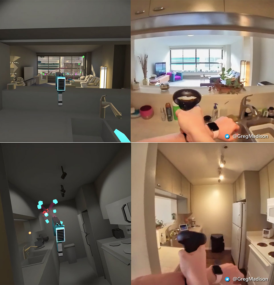 Programmer Uses Facebook's Oculus Quest to Turn His Apartment Into a Virtual Reality Game ...