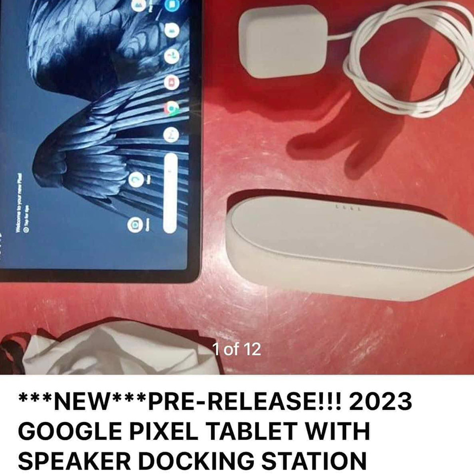 Google Pixel Tablet and Charging Dock Allegedly Leak Ahead of Official ...