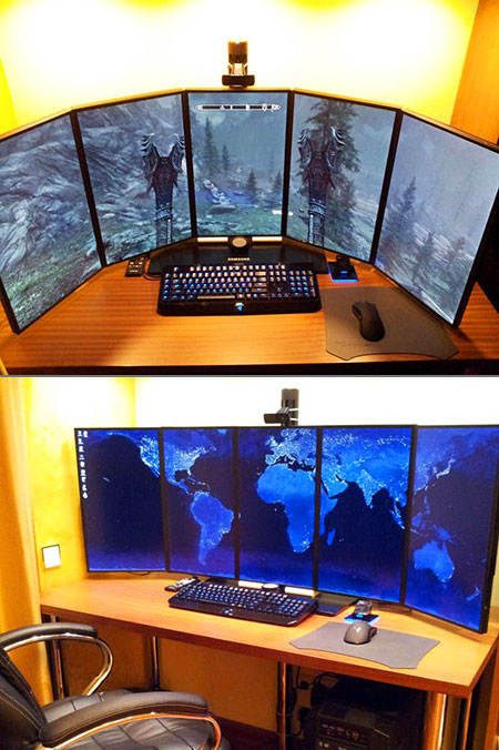 18 Of The World s Coolest Multi Display Computer Setups TechEBlog